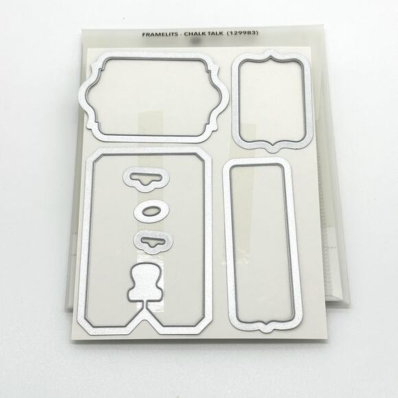 Stampin' Up! | Design | Stampin Up Chalk Talk Stamps Sizzix Framelits Dies Labels Tags Gift 3634 ...